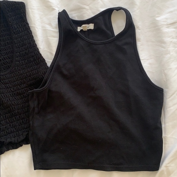 Aritzia | Tops | Two Black Cropped Tanks From Aritzia And Madewell ...